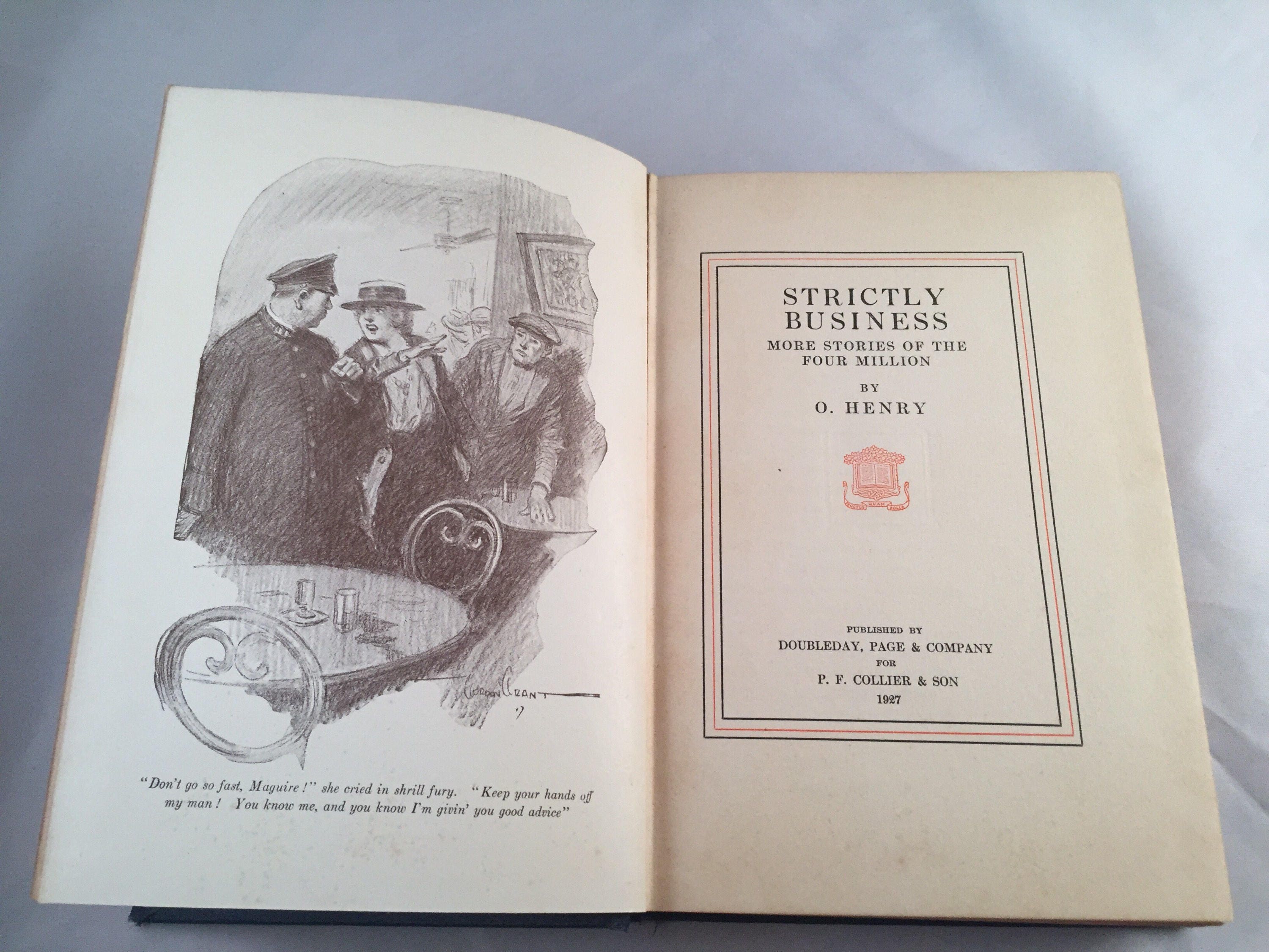Strictly Business by O. Henry Authorized Edition Vintage Book 1927 ...