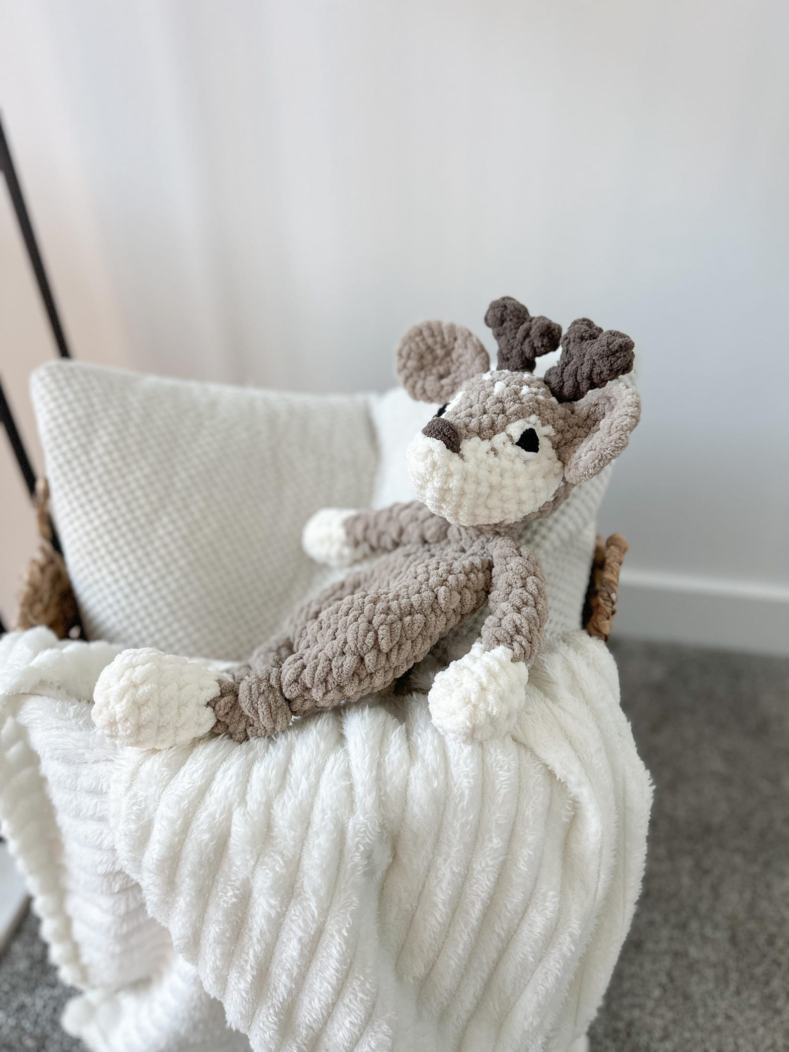 Reindeer Snuggle Buddy - Made to Order (medium 15") | Deer Lovey ...
