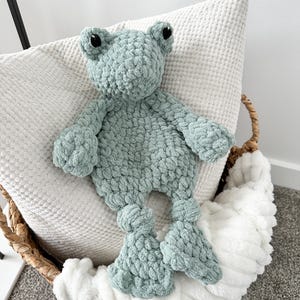 Frog Snuggle Buddy - Made to Order - (medium 15") | Frog Lovey ...