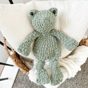 Frog Snuggle Buddy - Made to Order - (medium 15") | Frog Lovey ...