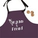 Vegan and Proud Apron, Kitchen Apron, Baking Gift, Apron for Women ...