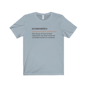 Economics Economist Definition Shirt Economics T Shirt Gift for ...