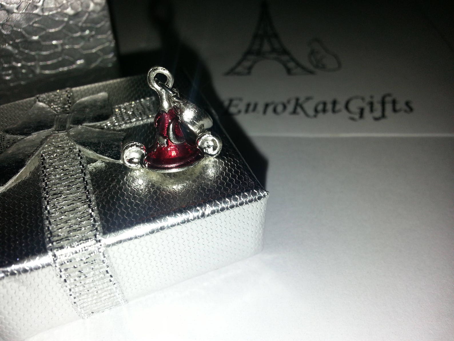 Silver Charm, Magic Hat Cartoon European CZ Charm, 925 Silver Charm ...
