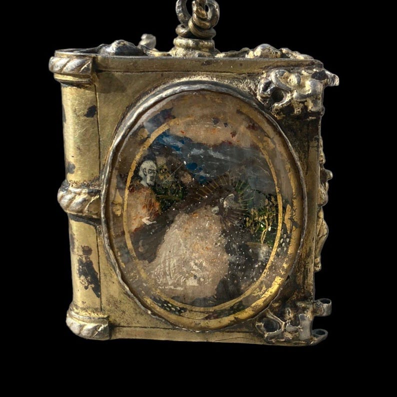 Antique Reliquary Book From the High Lombardy Period, Mid-16th Century ...