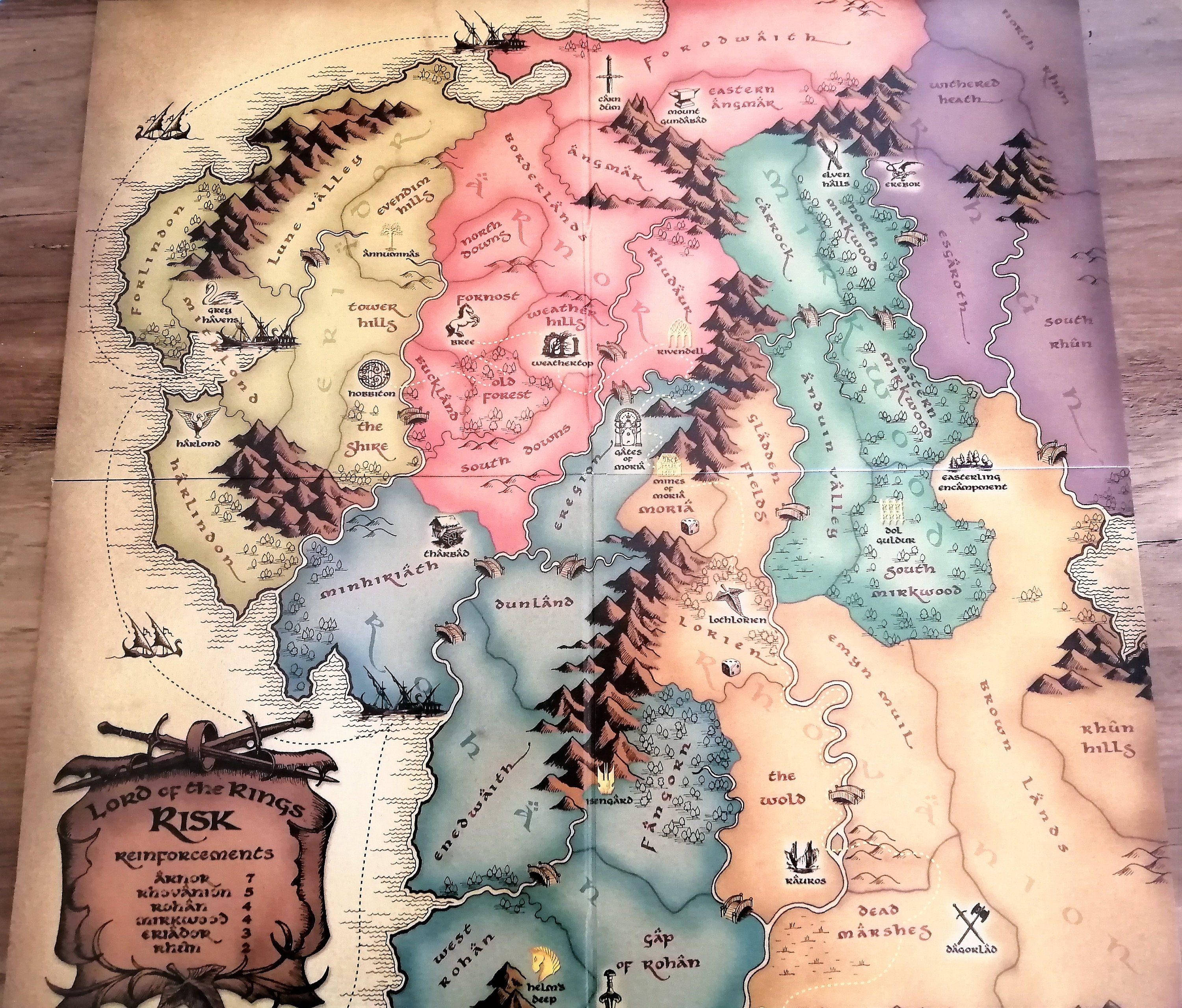 The Lord Of The Rings Risk Board Game 2002 By Parker. Checked | Etsy