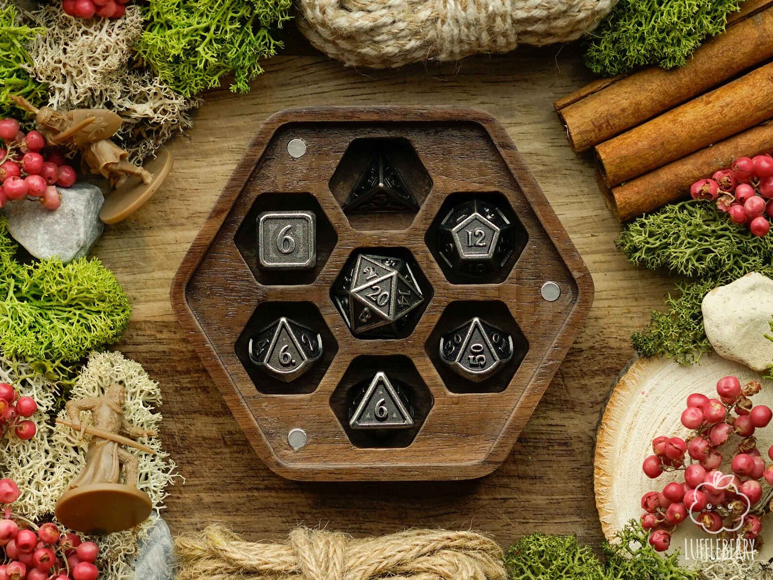 Necromancer's Cache Dice Box Seconds Walnut Wood Dice - Etsy UK