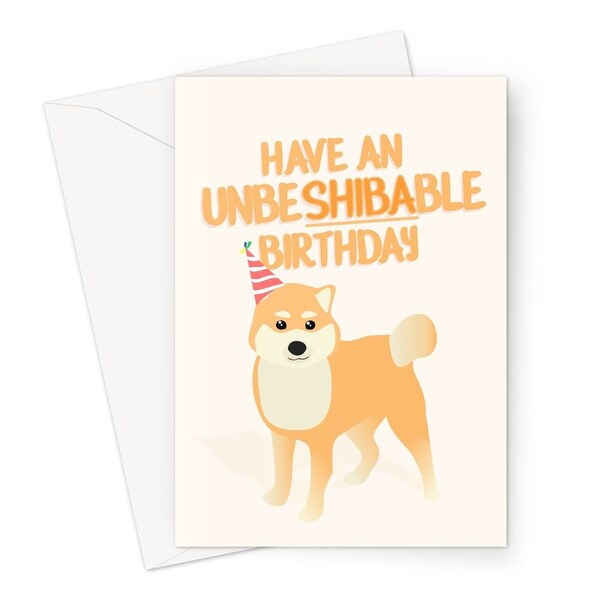 Doge Birthday Card - Etsy