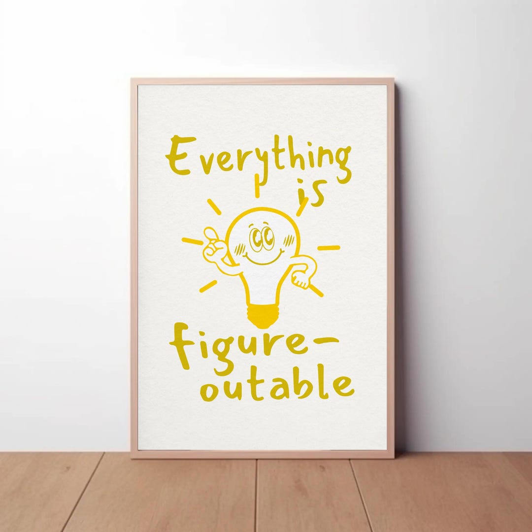 Everything is Figureoutable Poster Print Office Home Mantra Inspiration ...