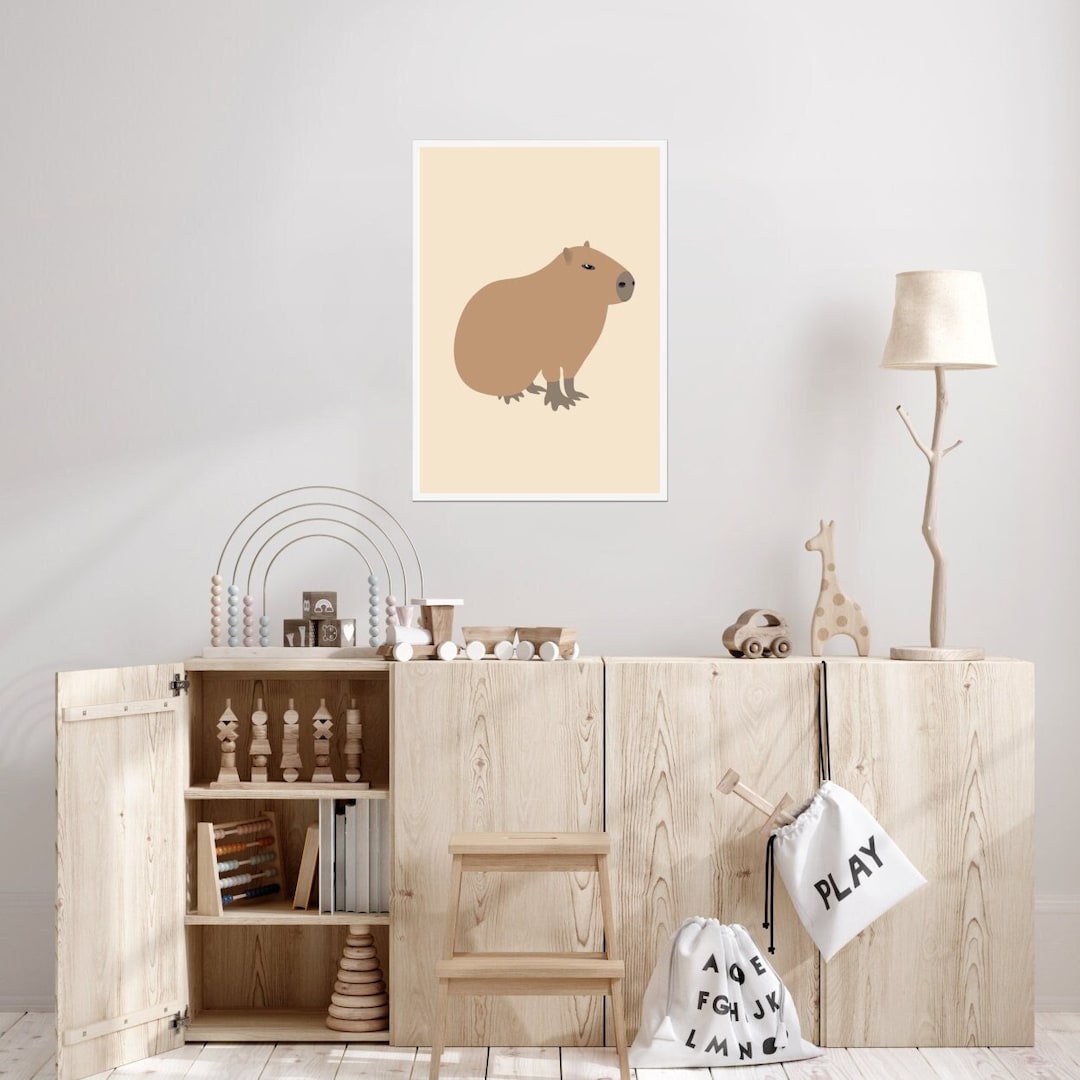 Capybara Poster A6 A5 A4 A3 A2 A1 Print Office Home Wall Gift Simple ...