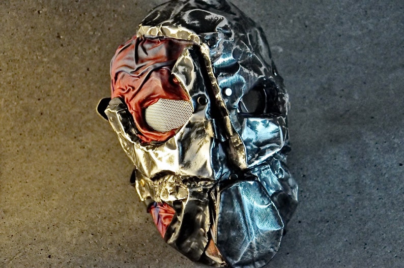 Leather Mask state of Decay Red Black Metal | Etsy