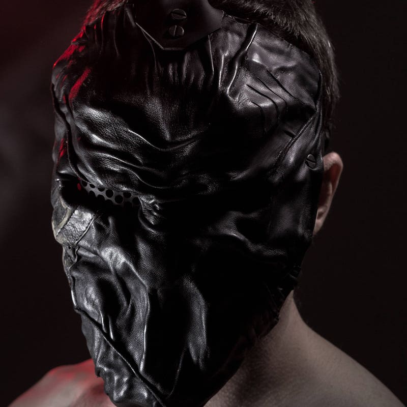 Leather Mask - Etsy