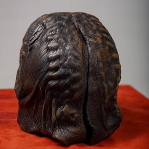 Black Brown Leather Helm "jormungandr", Dragon Images on the Temples ...