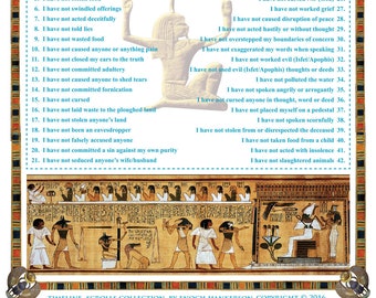 42 Laws of Maat - Etsy