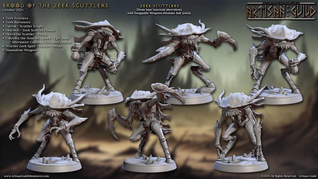 Zeek Scuttlers [set of 5] - Etsy