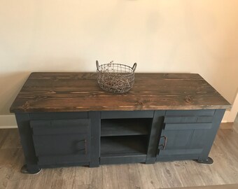 Primitive tv stand | Etsy