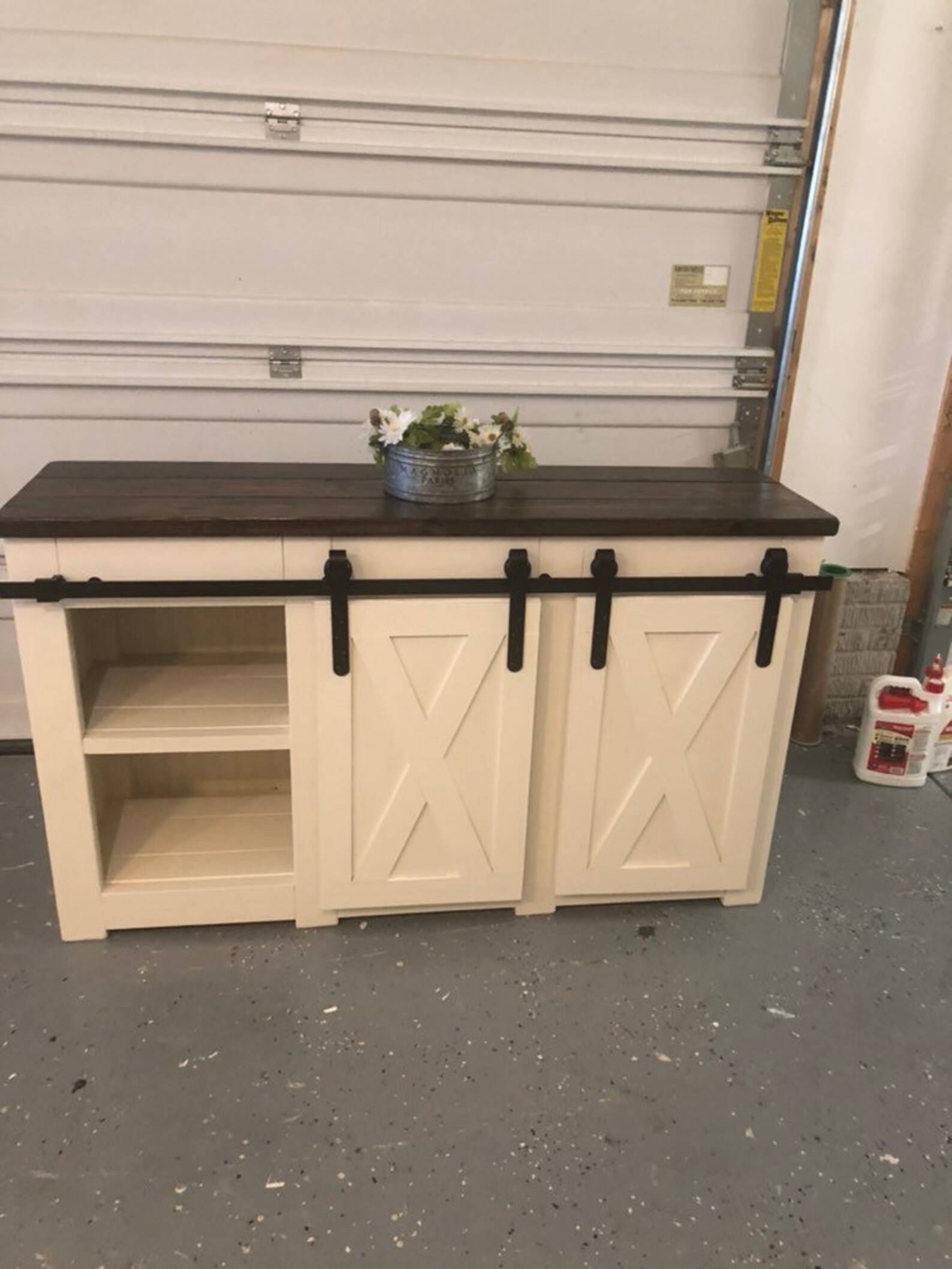 Six Foot Modern Farmhouse Style Media Console / Buffet Table / - Etsy