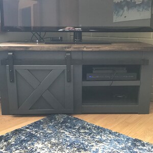 Smaller TV Console Custom Built / Rustic Style Tv Stand / Tv Cabinet ...