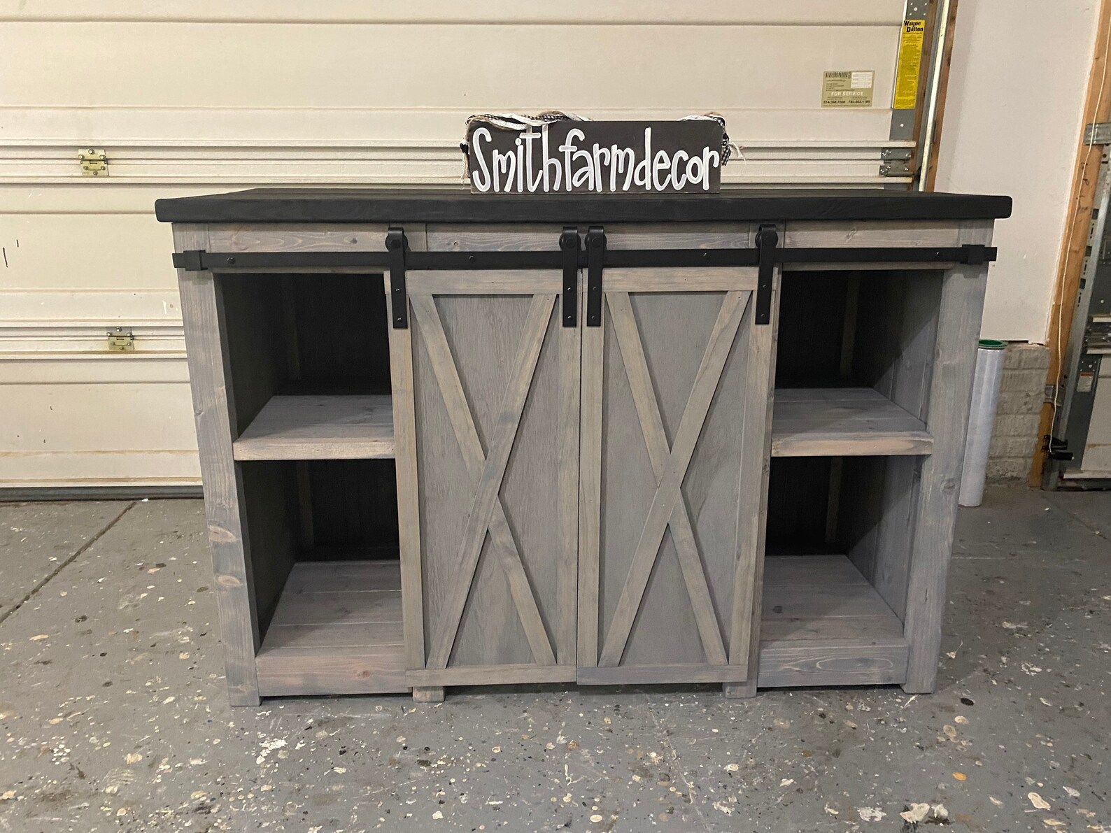 Modern Farmhouse Style Custom Build Mini Fridge Cabinet With - Etsy