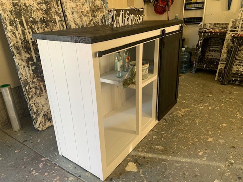 Modern Country Chic Style Custom Build Mini Fridge Cabinet - Etsy