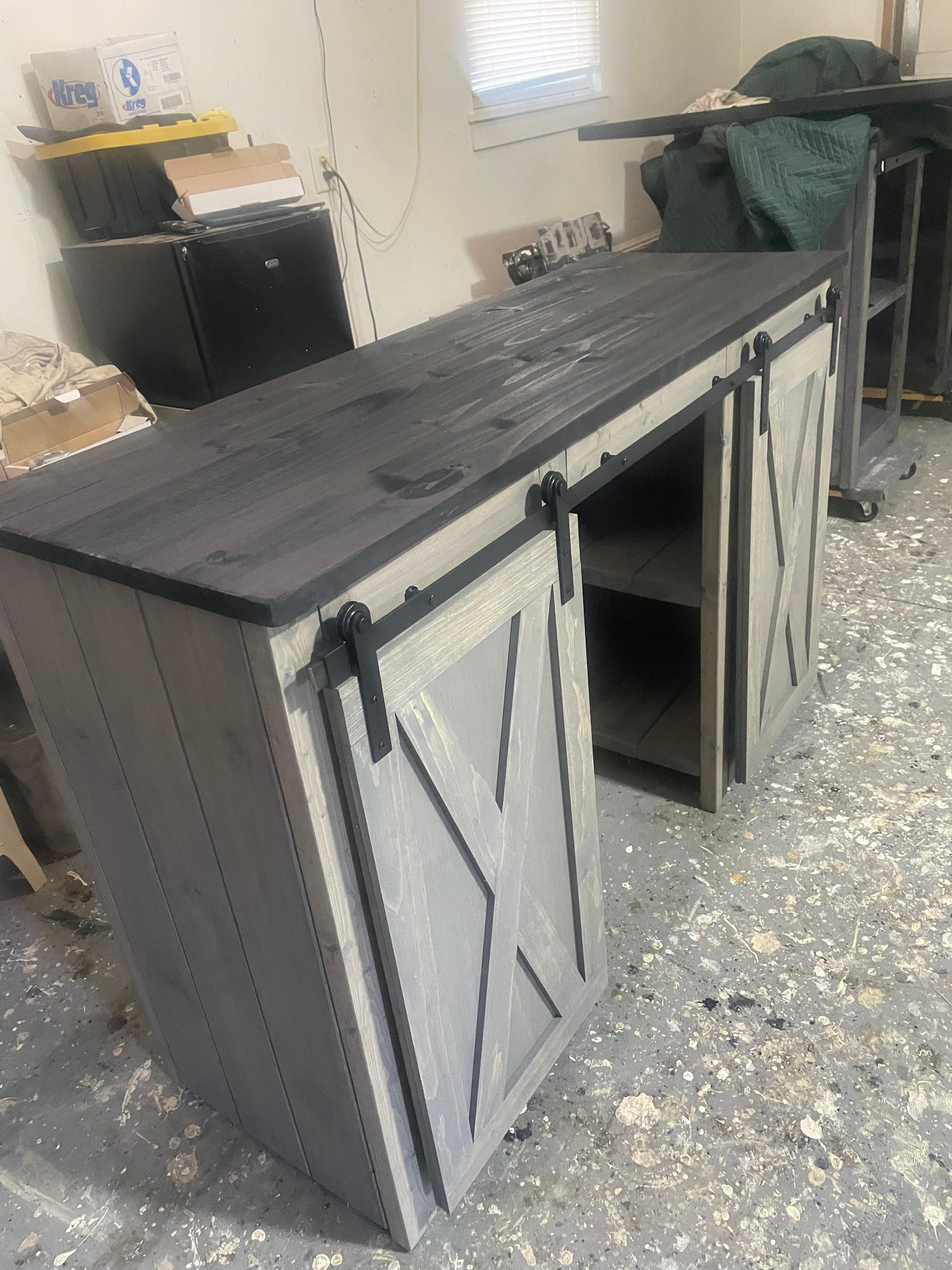 Modern Farmhouse Style Custom Build Mini Fridge Cabinet With - Etsy