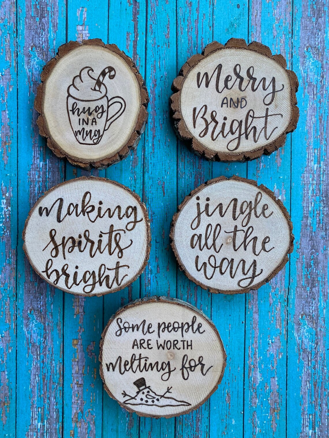 Wooden Magnets Kitchen Magnets Wooden Magnets Personalized - Etsy