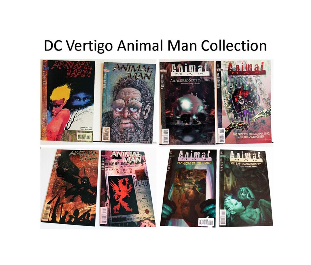 DC Vertigo Animal Man Collection/vintage Comic Books '90's - Etsy