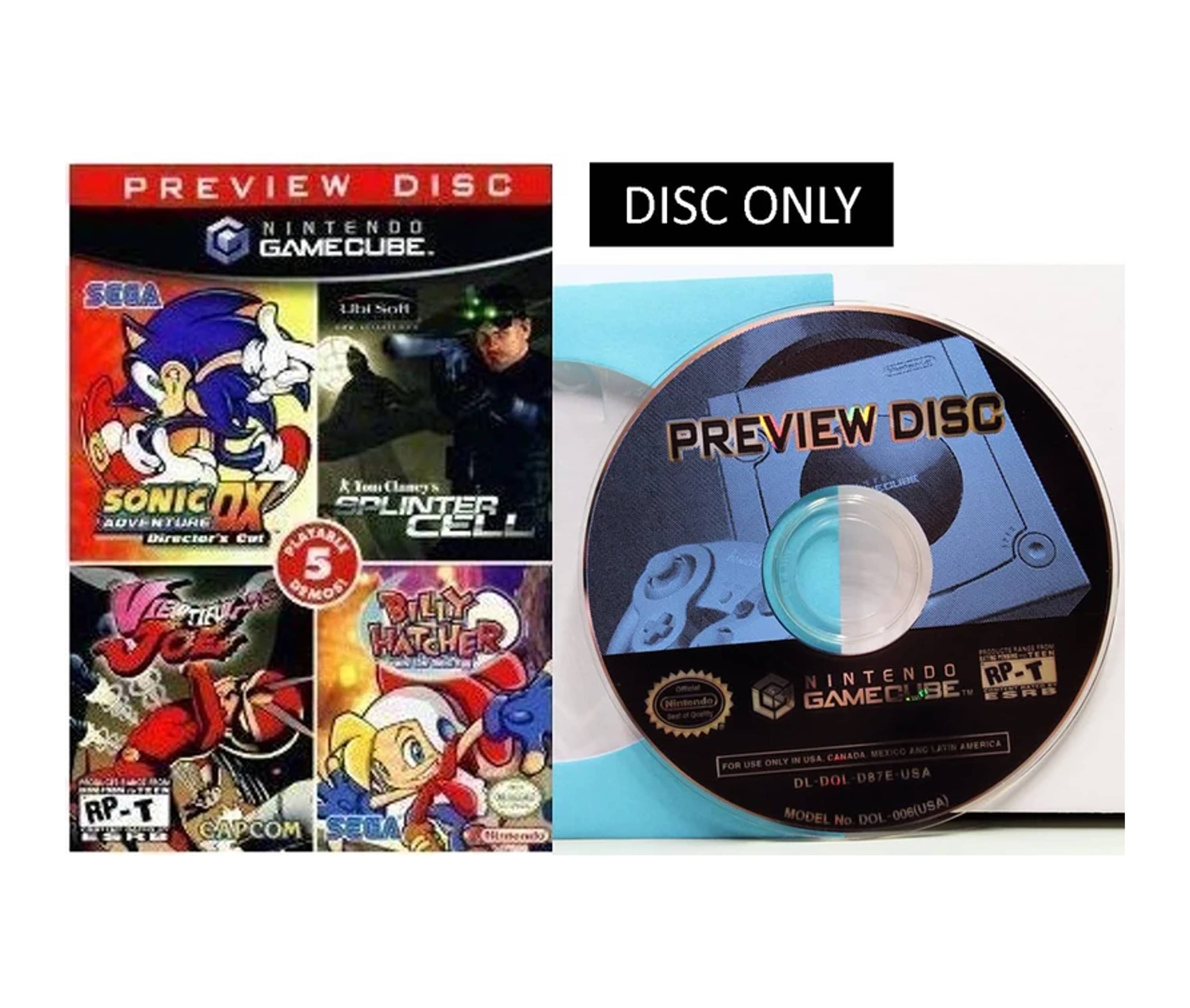 Authentic Nintendo Gamecube Games: Sonic, Spiderman, Namco (disc Only ...