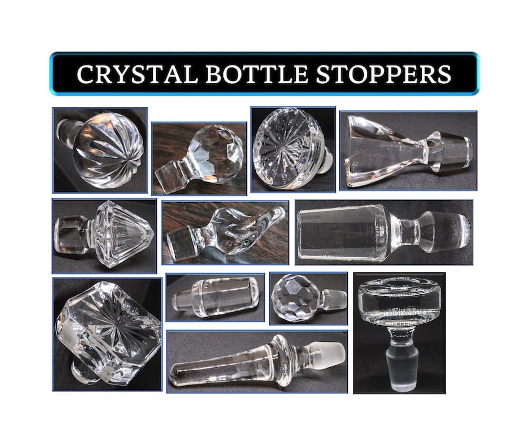 Crystal Glass Bottle Stoppers for Decanters - Etsy