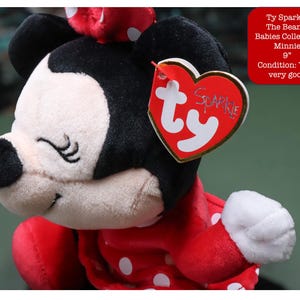 Mickey and Minnie Ty Sparkle From the Beanie Babies Collection 9inch ...