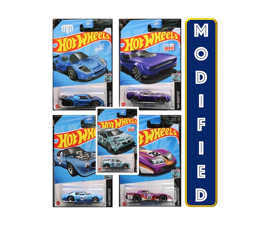 Hot Wheels Mattel - MODIFIED Set of 5 - Etsy