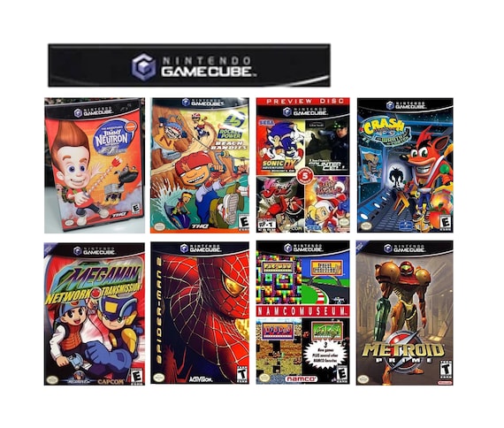 Nintendo Game Cube Games sonic Mega battle 2 gems spiderman 2 namco Museum beach Bandits collectible authentic Etsy