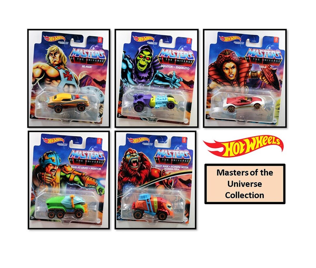 Hot Wheels Masters of the Universe Character Cars: Complete Set - Etsy