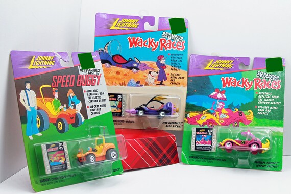 Johnny Lightning/Wacky Races/Cartoon Network /Vintage toy cars | Etsy