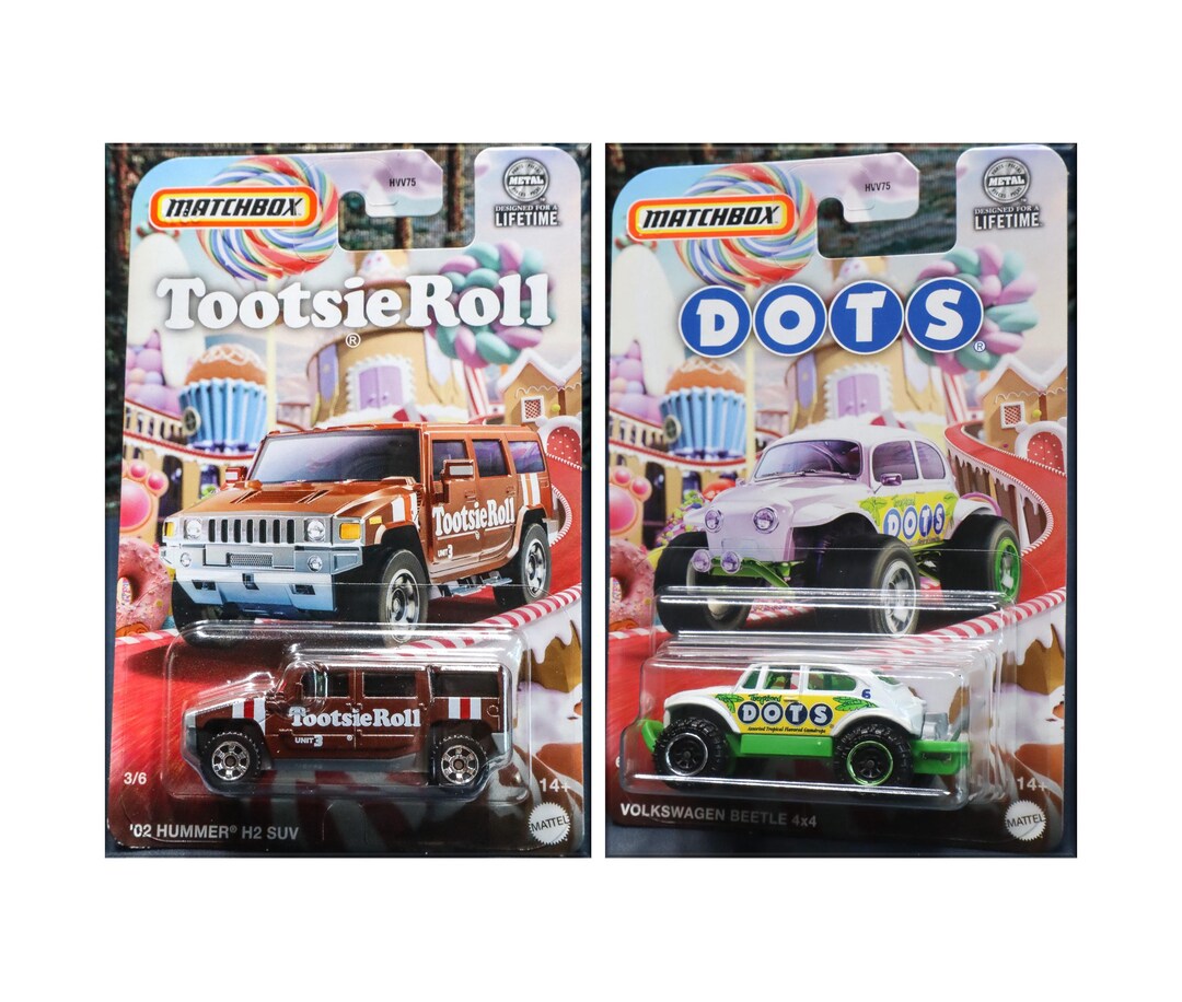 Matchbox Dots and Tootsie Roll Cars - Etsy