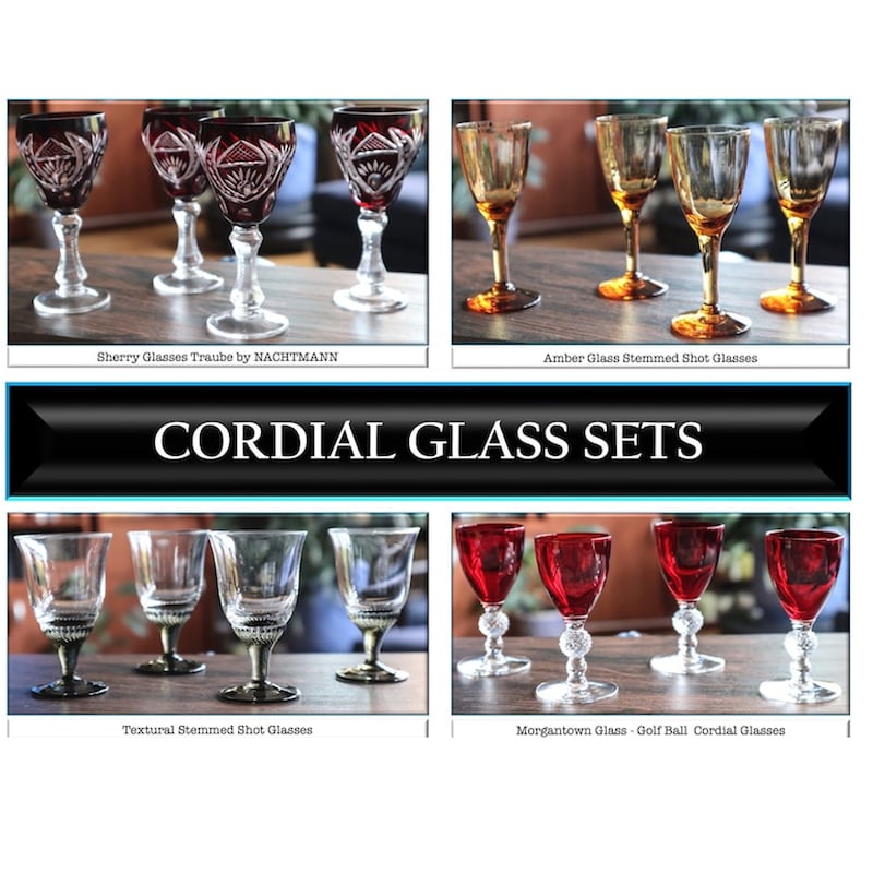 Cordial Glasses - Etsy
