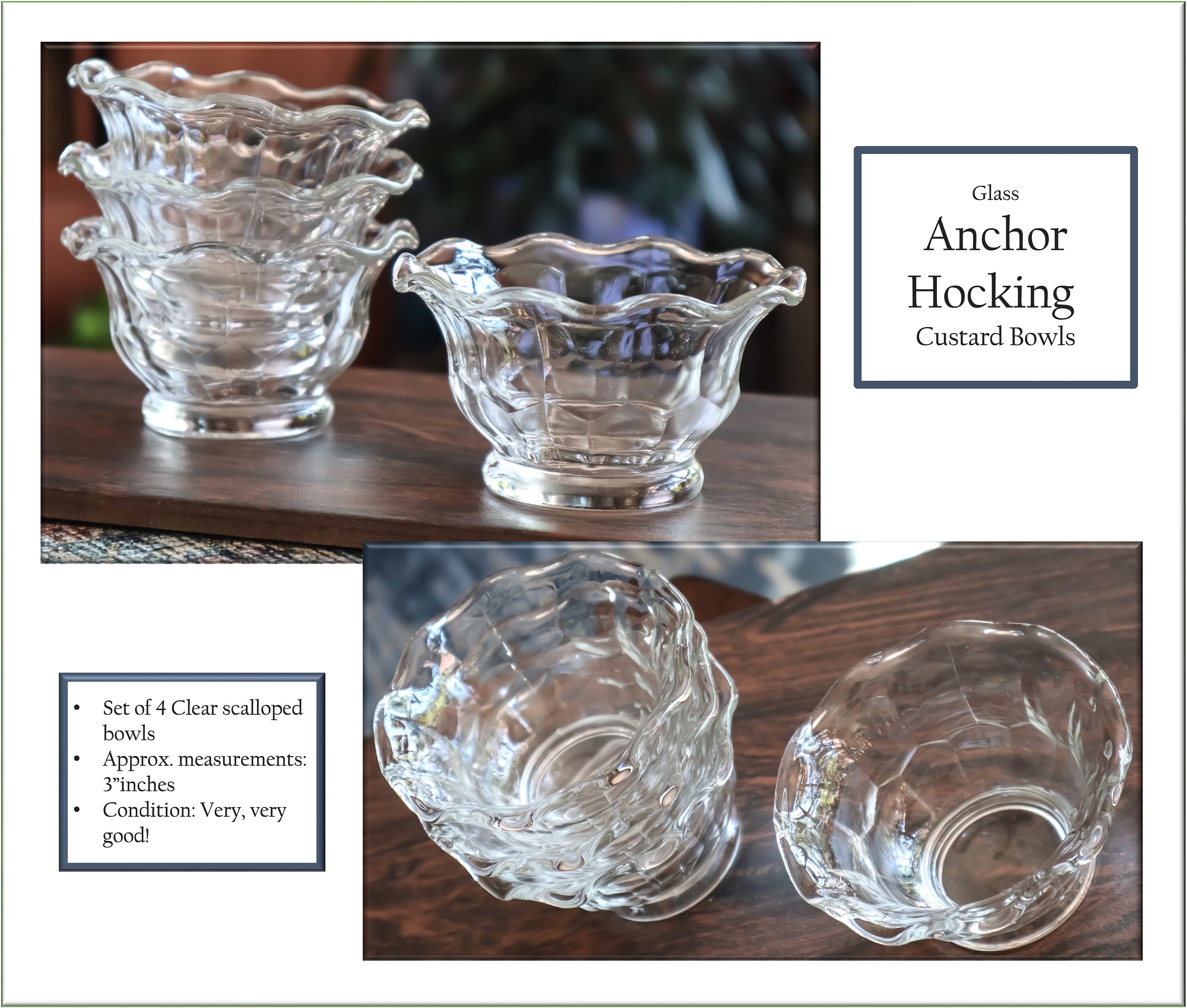Anchor Hocking D' Lusso Home Collections Grace Tea - Etsy