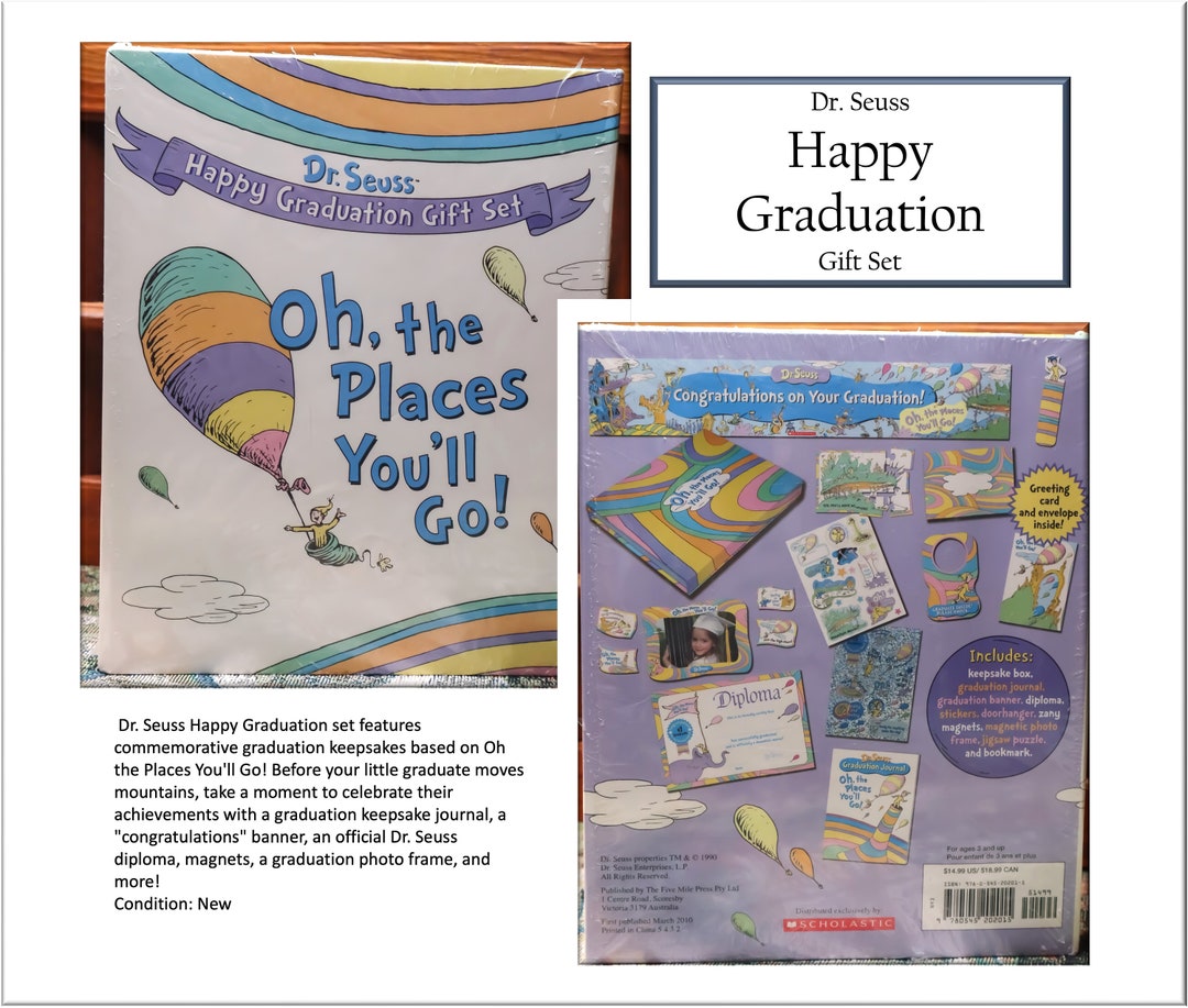 Dr. Seuss Happy Graduation Gift Set - Etsy