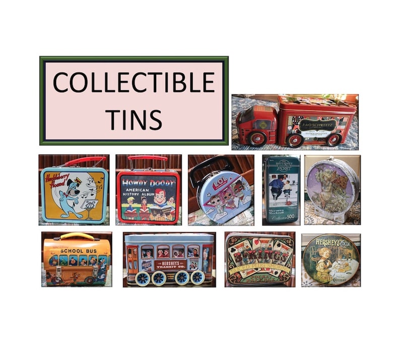 Collectible Character Tins - Mickey, Scooby-doo, Marvel - Etsy