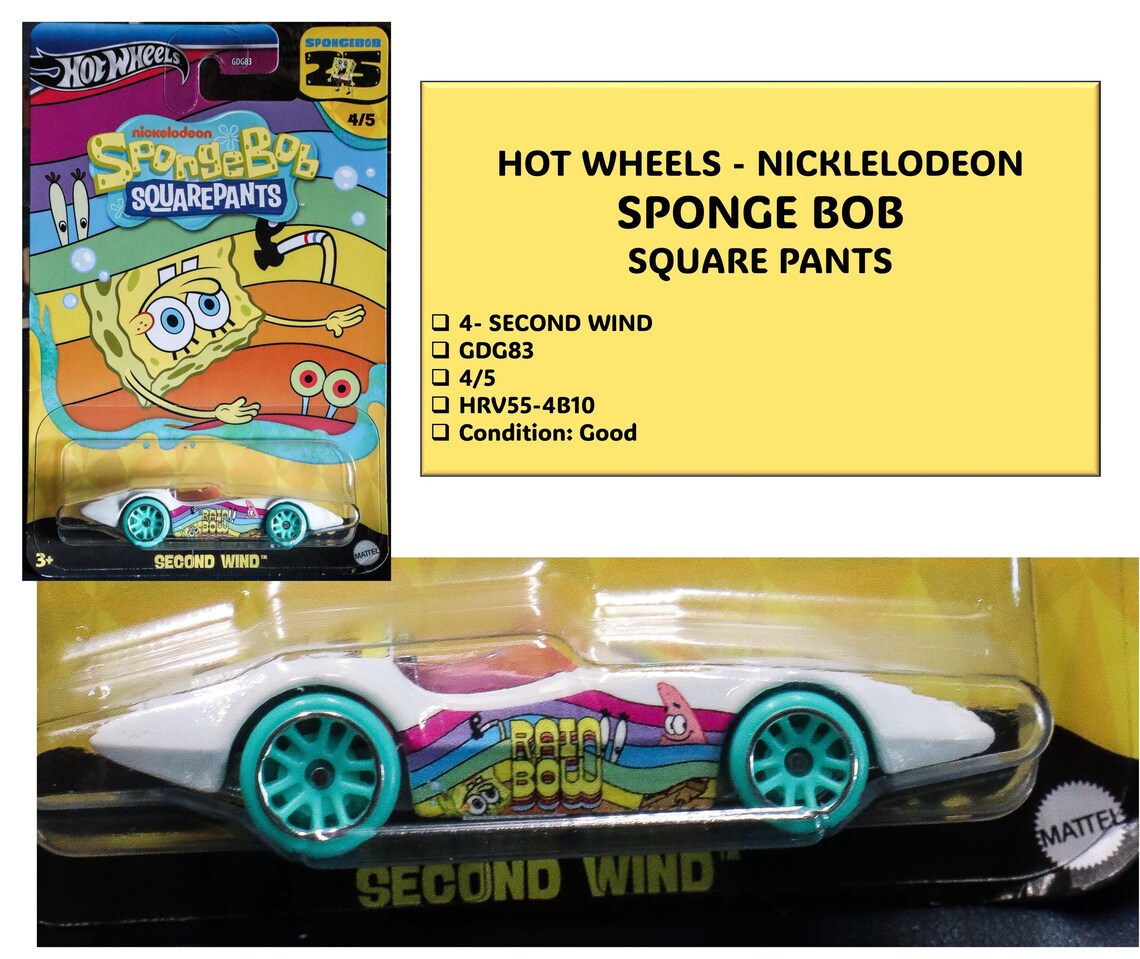 Hot Wheels - NICKELODEON Sponge Bob Square Pants - Etsy