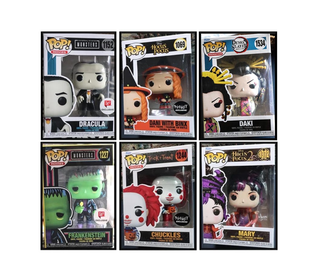 Funko Pop!/s Vinyl Collectibles: Dracula - Frankenstein - Chuckles ...