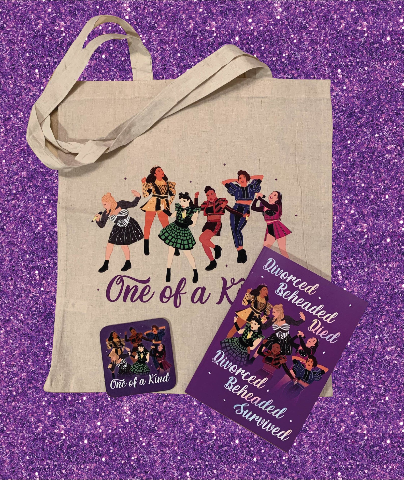 Six the Musical Bundle Six Musical Gift Musical Gift Notebook Coaster ...