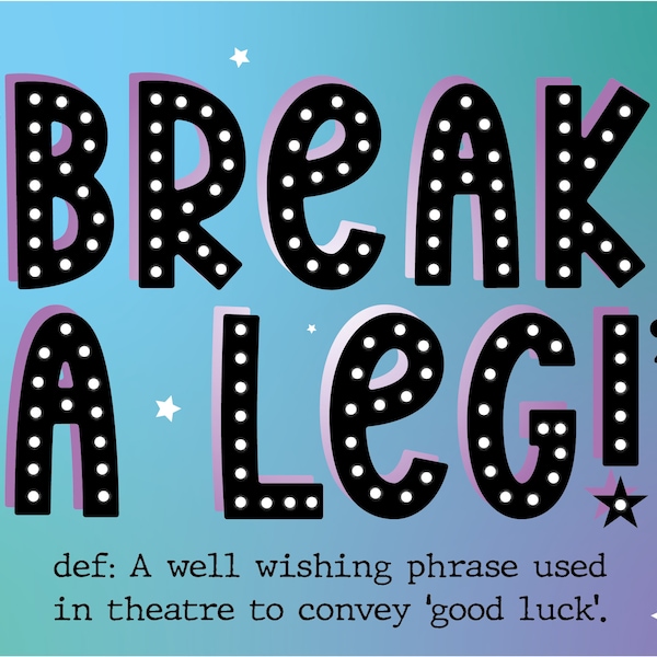 Break a Leg - Etsy