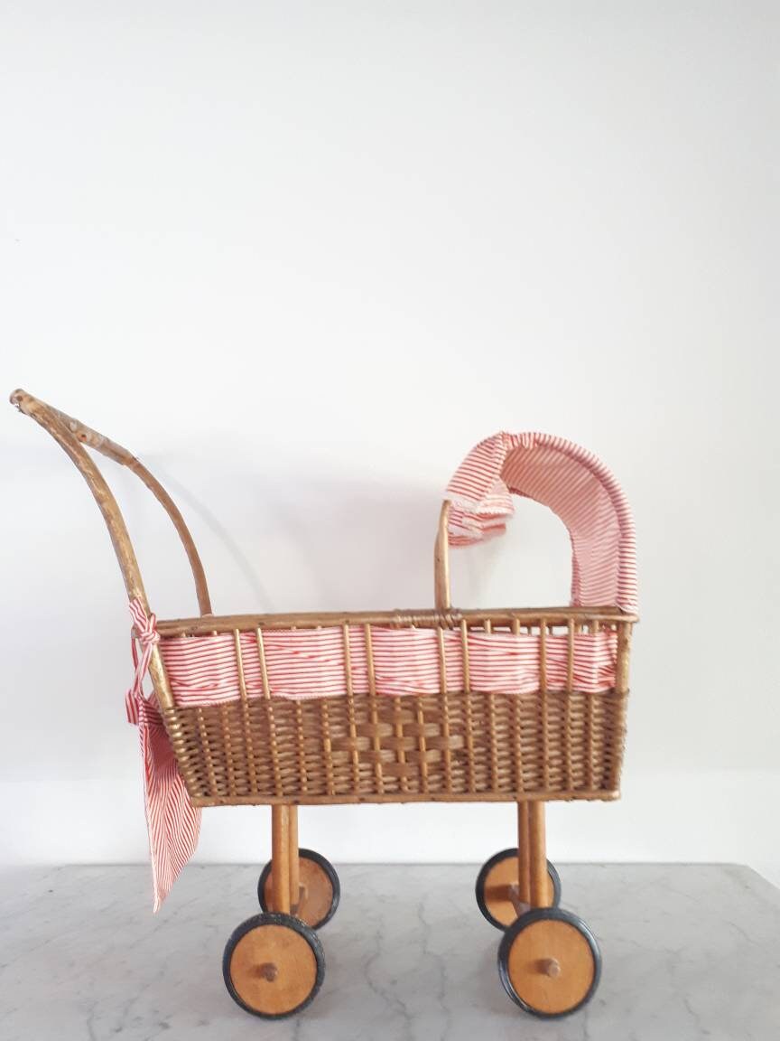 Antique French Doll Stroller Pram for Dolls - Etsy