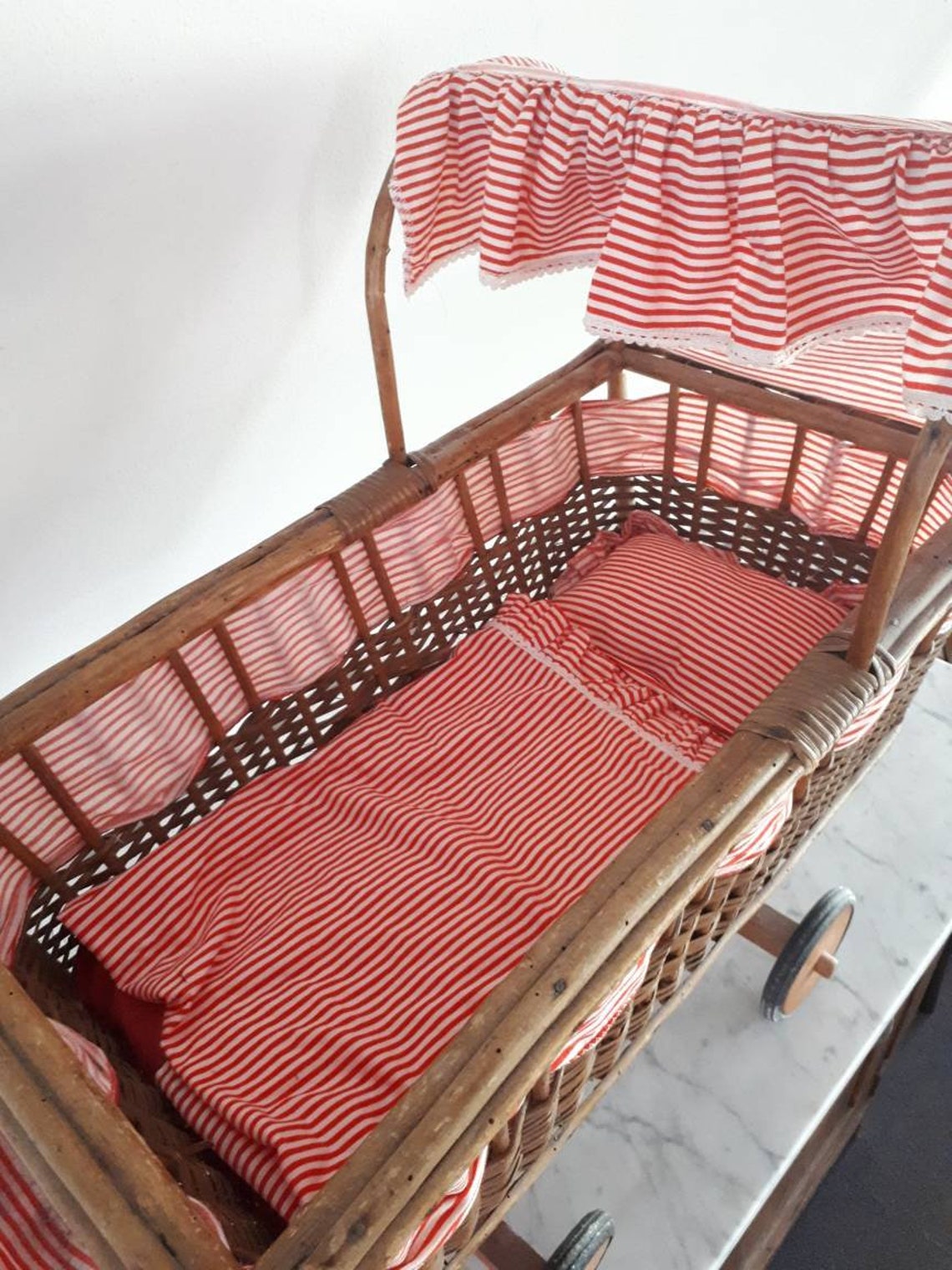 Antique French Doll Stroller Pram for Dolls - Etsy