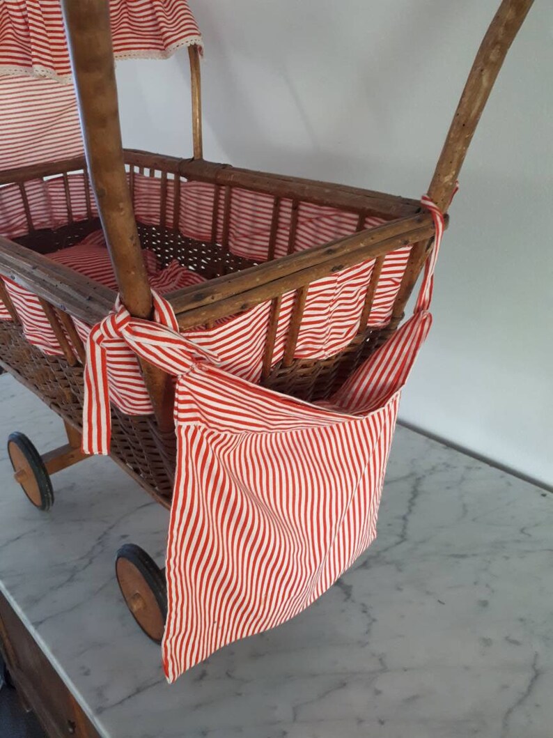 Antique French Doll Stroller Pram for Dolls - Etsy