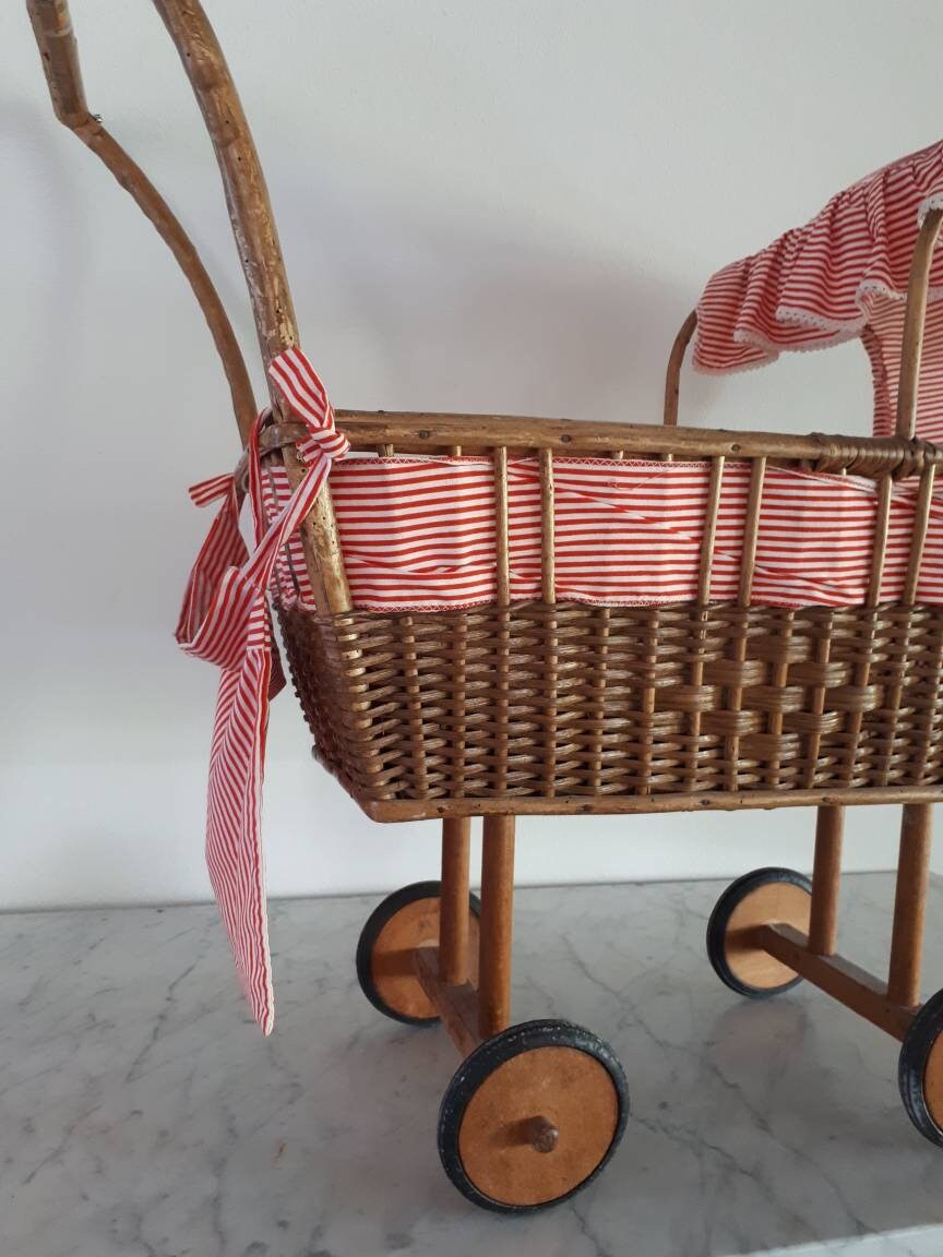 Antique French Doll Stroller Pram for Dolls - Etsy