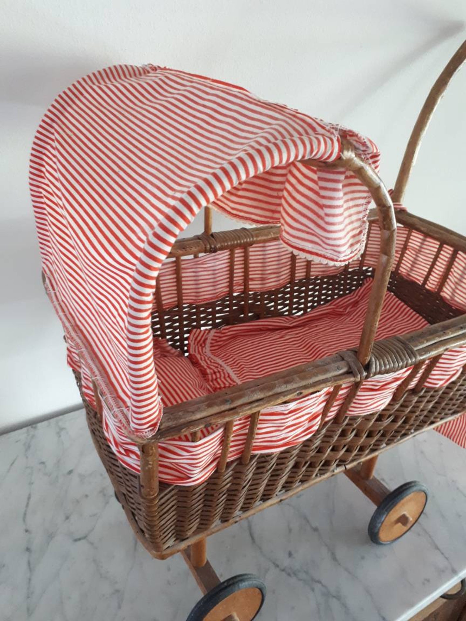 Antique French Doll Stroller Pram for Dolls - Etsy