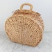 Antique Rattan Basket Shell Shape - Etsy
