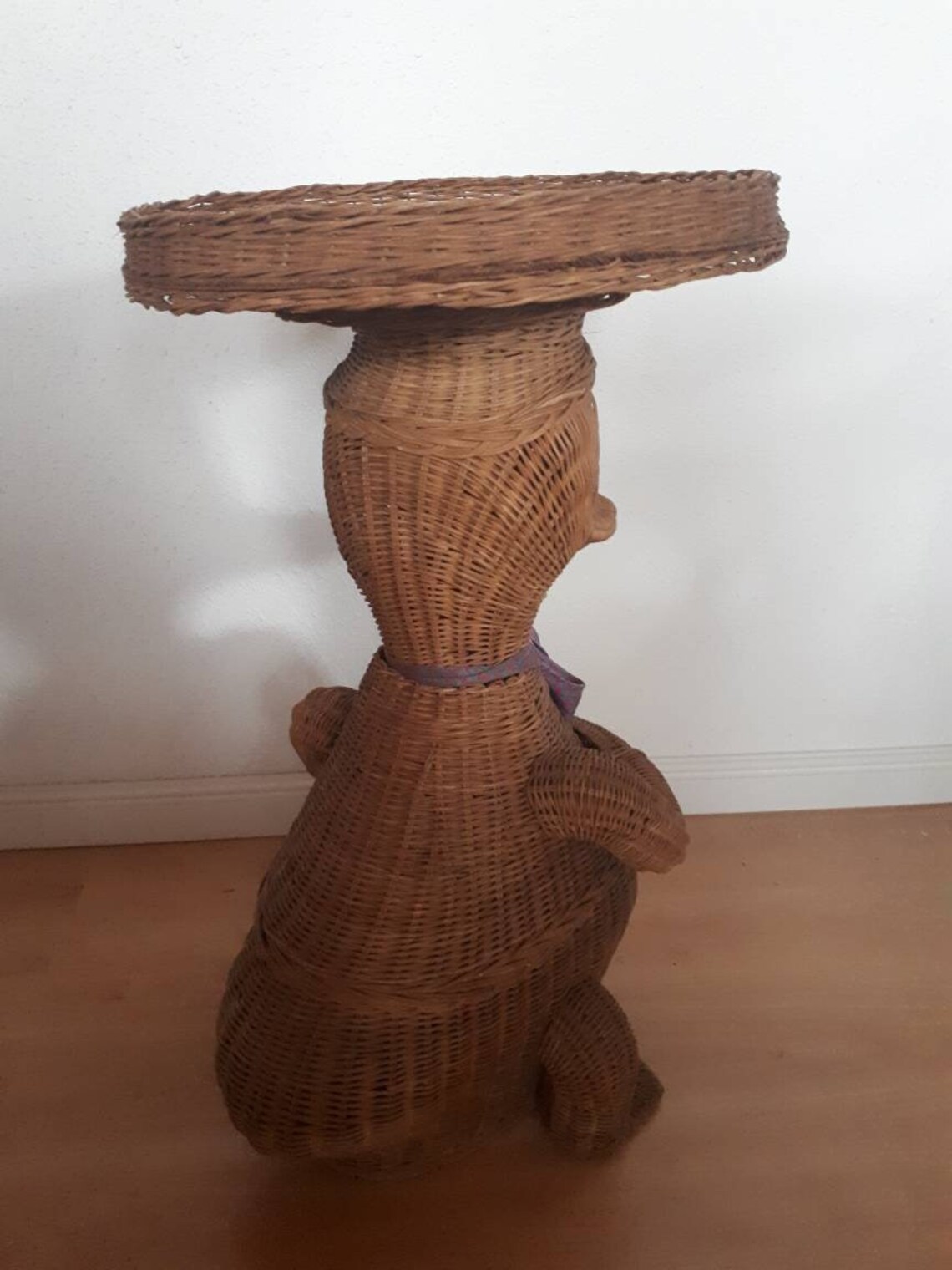 Vintage Walt Disney Donald Duck Disneyana Rare Wicker Side - Etsy