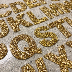 Rhinestone Iron on Letters, Iron on Letters, Rhinestone Letter, Diy ...